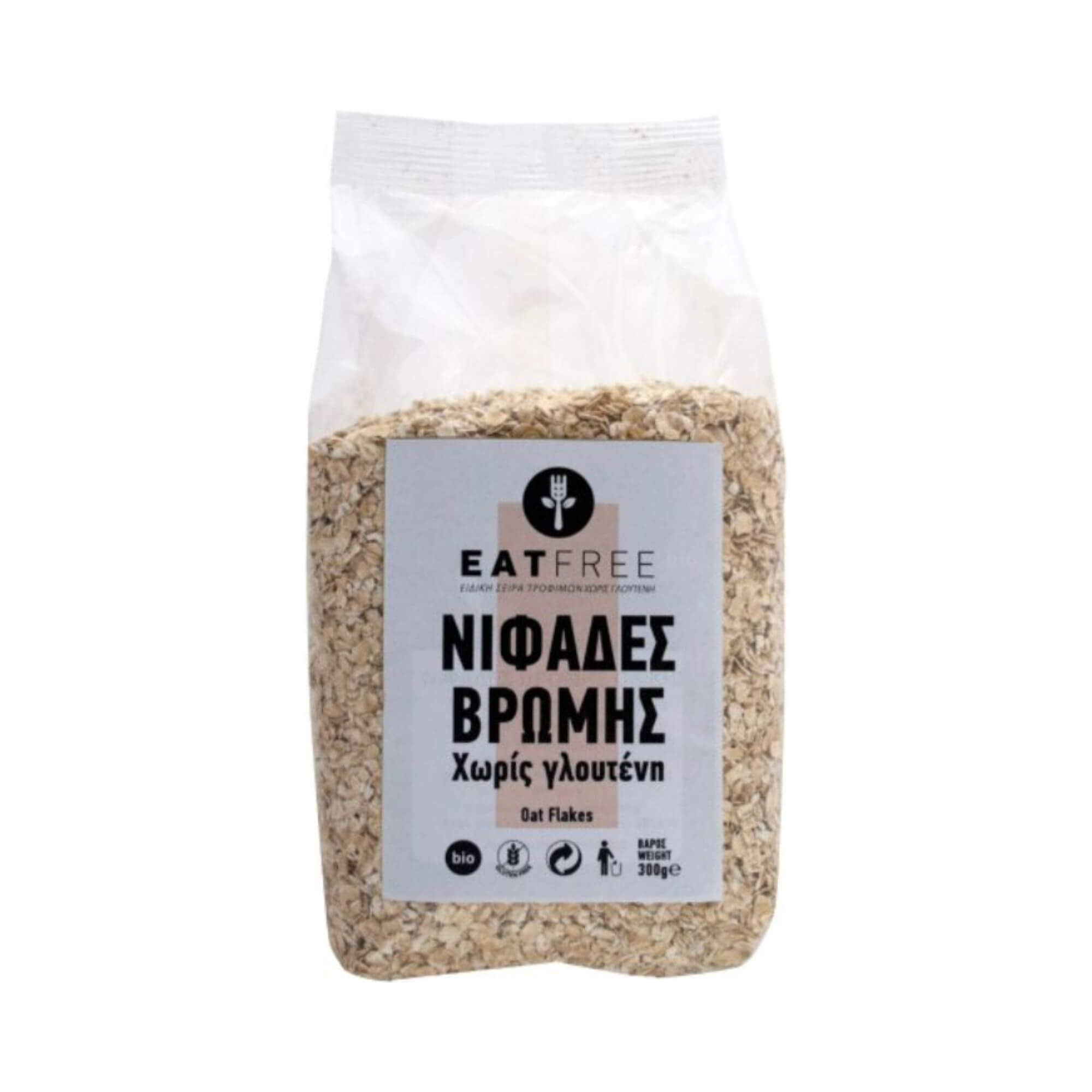 Νιφάδες Βρώμης Ολικής Eat Free Χωρίς Γλουτένη - CeliacShop